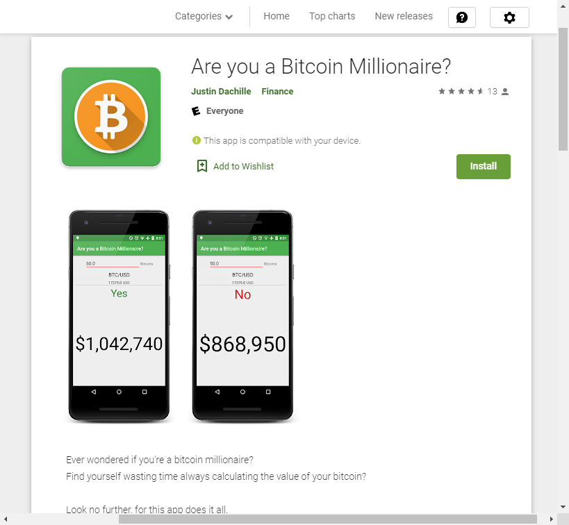 Bitcoin Millionaire · Justin Dachille